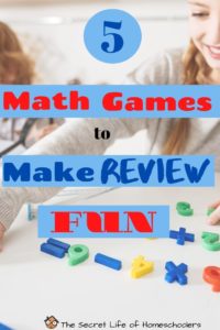 5 Fun Math Games to Include in Your Homeschool