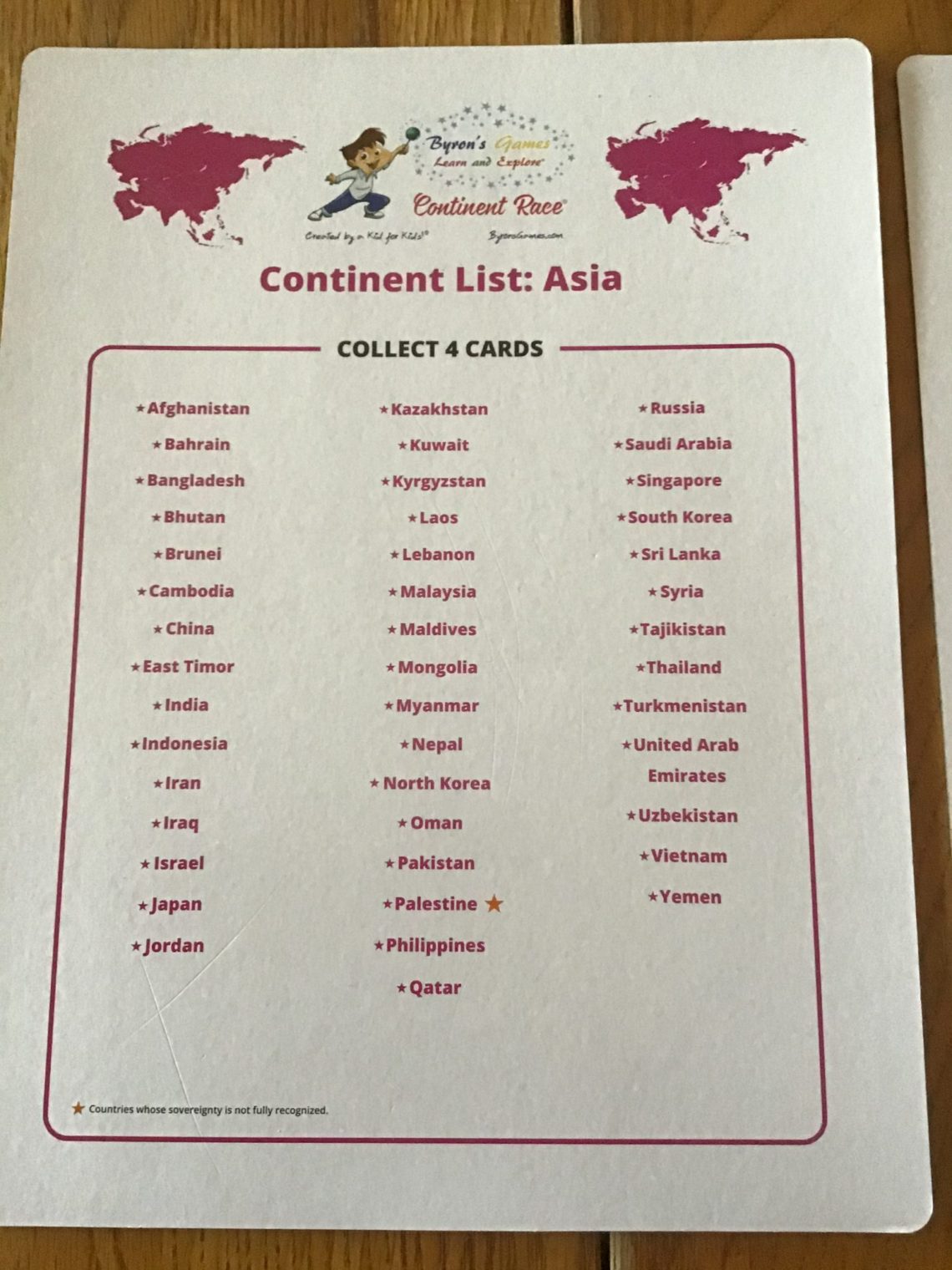 Continent Race- A Geography Game Your Family Will Love - The Secret ...