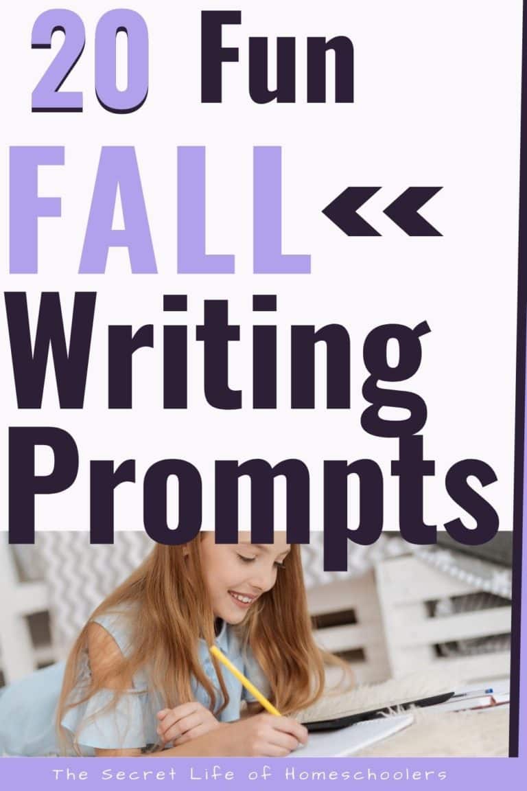20 Fall Writing Prompts to Get Kids Writing - The Secret Life of ...