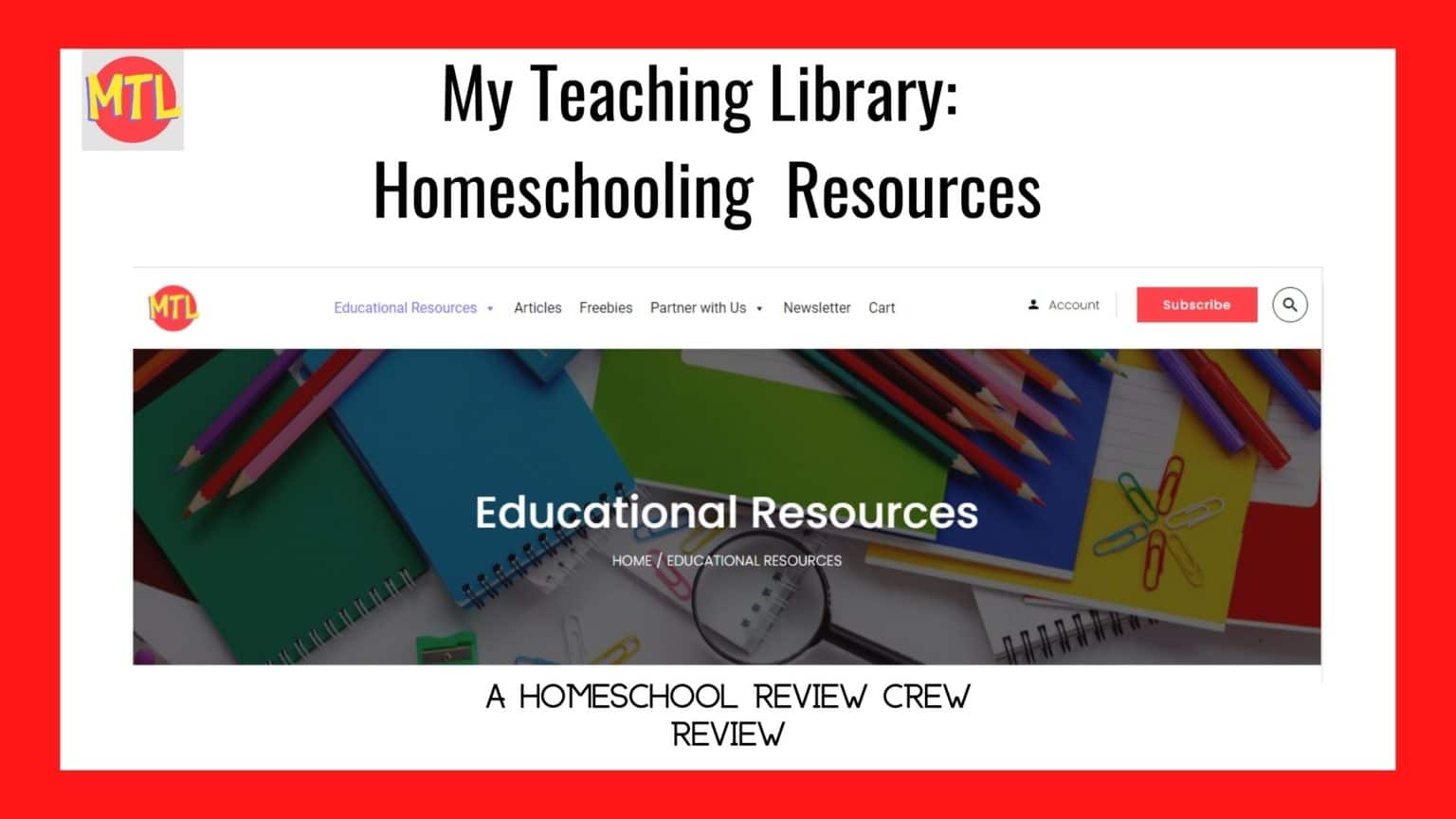 Homeschooling Resources- My Teaching Library - The Secret Life of ...