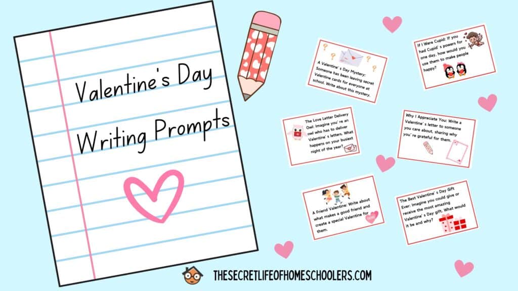 20 Valentine’s Day Writing Prompts to Add to Your Writing Class in ...