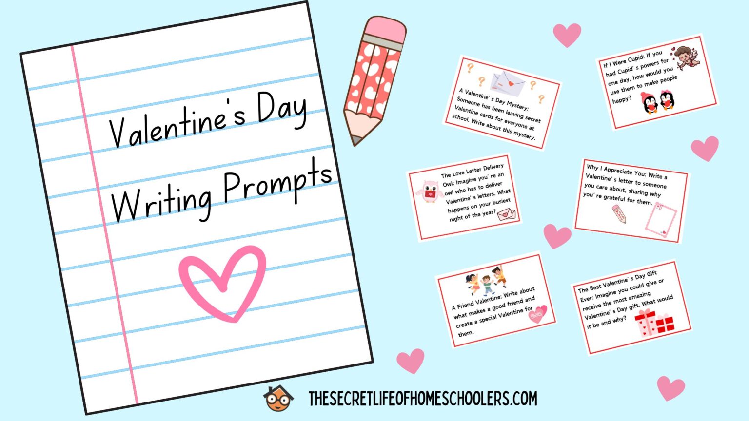 20 Valentine’s Day Writing Prompts to Add to Your Writing Class in ...